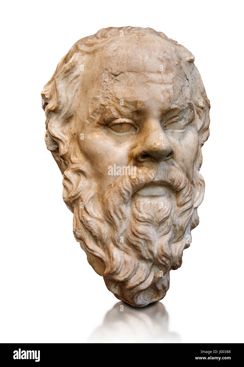Roman bust of Socrates, 1st cent AD from the construction site of the ...