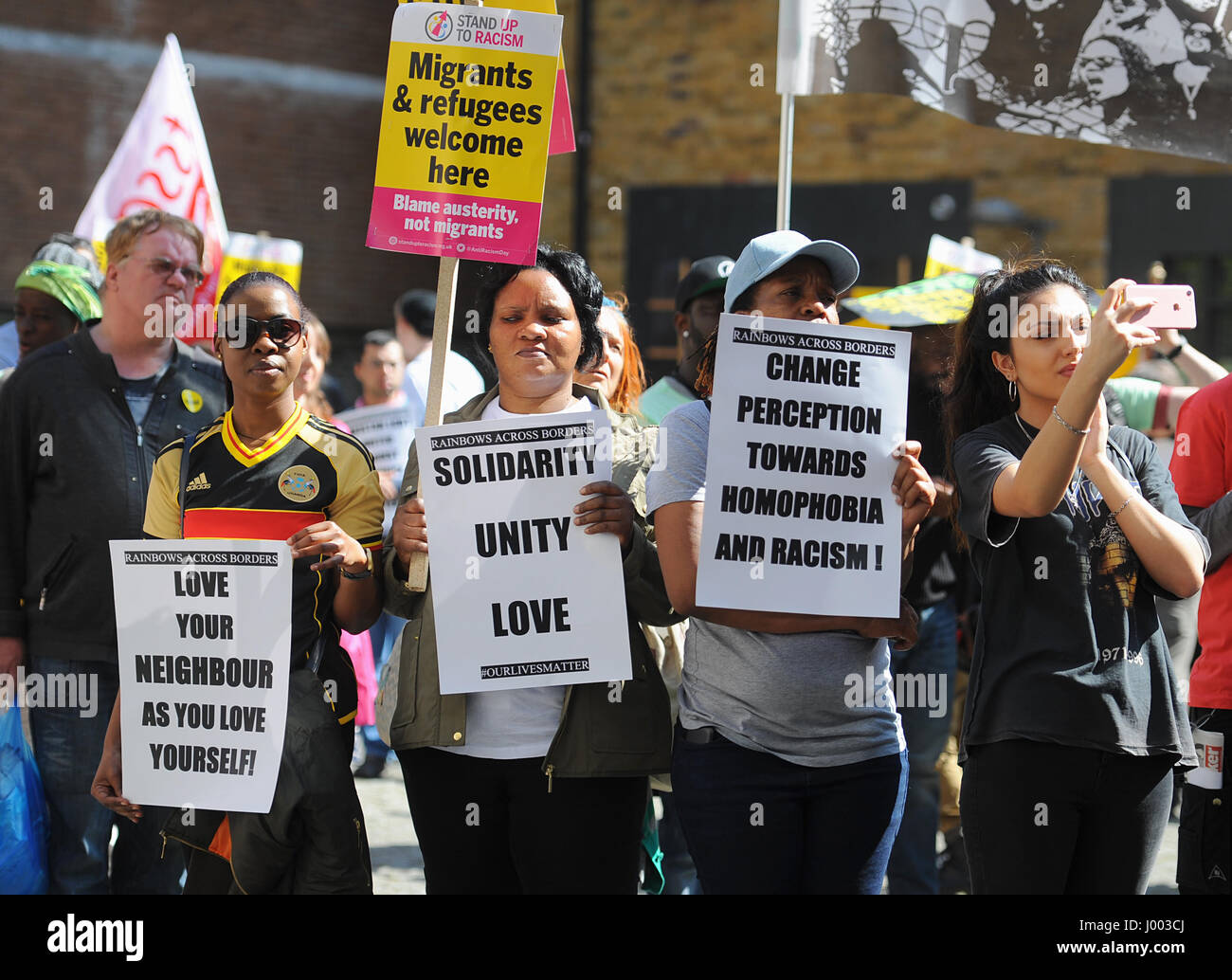 Stand Up To Racism hold a unity protest in Croydon following the attack ...