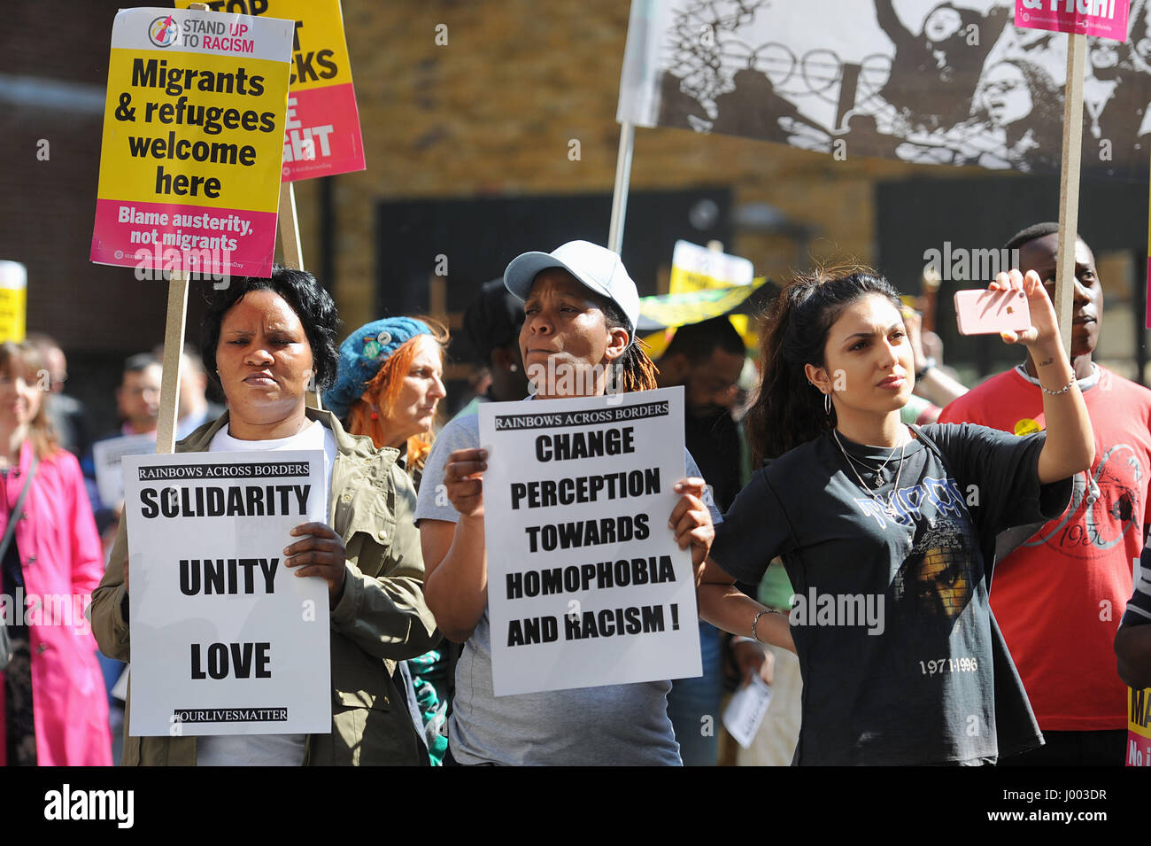 Stand Up To Racism hold a unity protest in Croydon following the attack ...