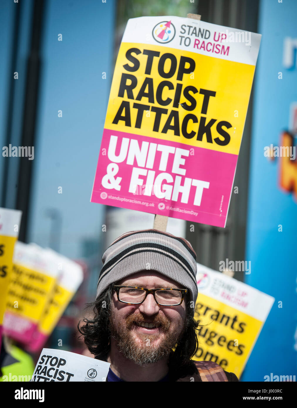 Stand Up To Racism hold a unity protest in Croydon following the attack ...