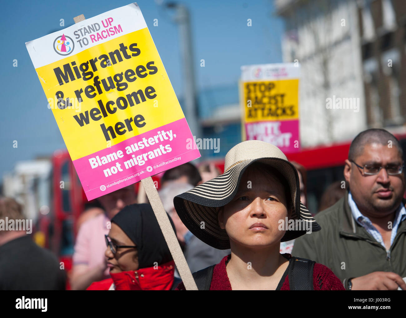 Stand Up To Racism hold a unity protest in Croydon following the attack ...