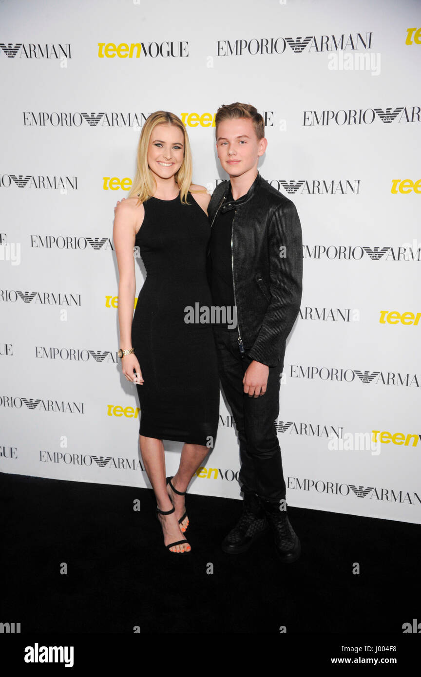 (L-R) Madeline Blake and Garrett Wareing attends the Teen Vogue Young ...
