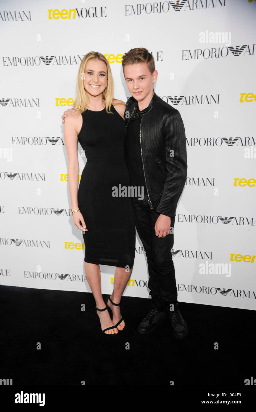 (L-R) Madeline Blake and Garrett Wareing attends the Teen Vogue Young ...