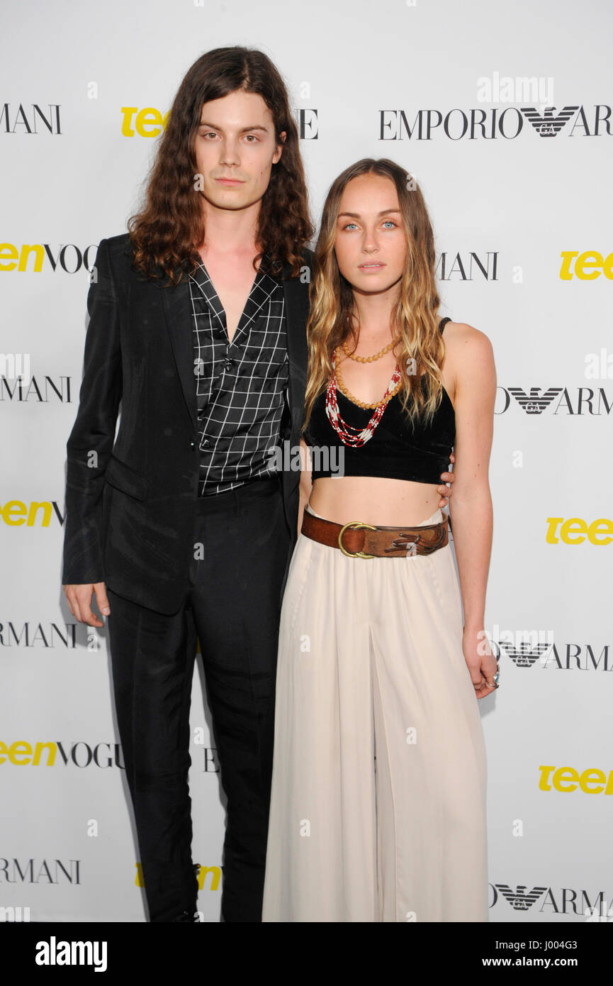 Garrett Borns and Zella Day attend the Teen Vogue Young Hollywood Issue ...