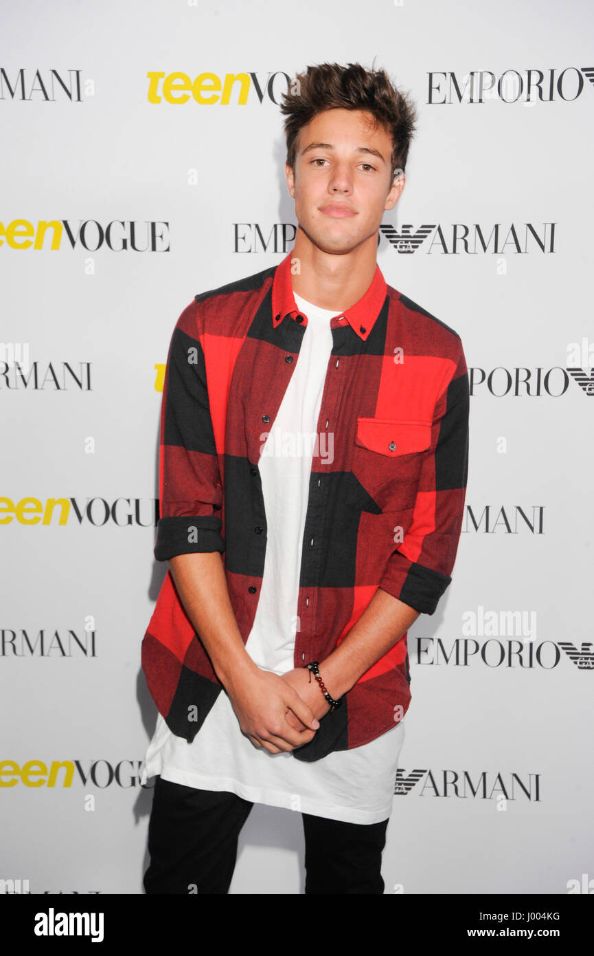 Cameron Dallas attends the Teen Vogue Young Hollywood Issue Party on ...