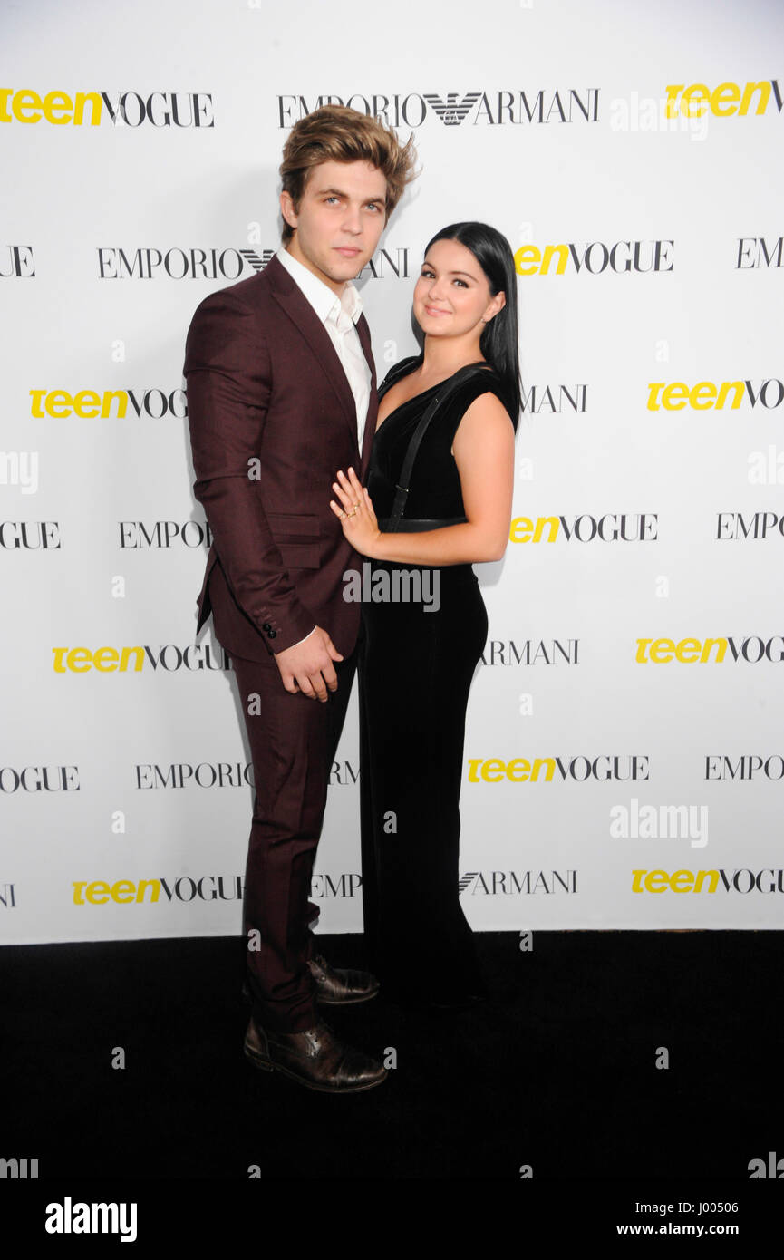 Ariel Winter (r) and Laurent Claude Gaudette attend the Teen Vogue ...