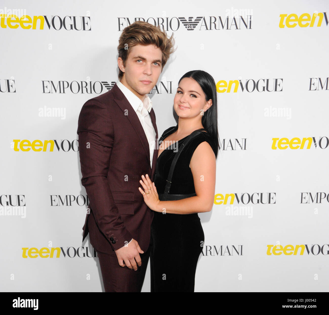 Ariel Winter (r) and Laurent Claude Gaudette attend the Teen Vogue ...