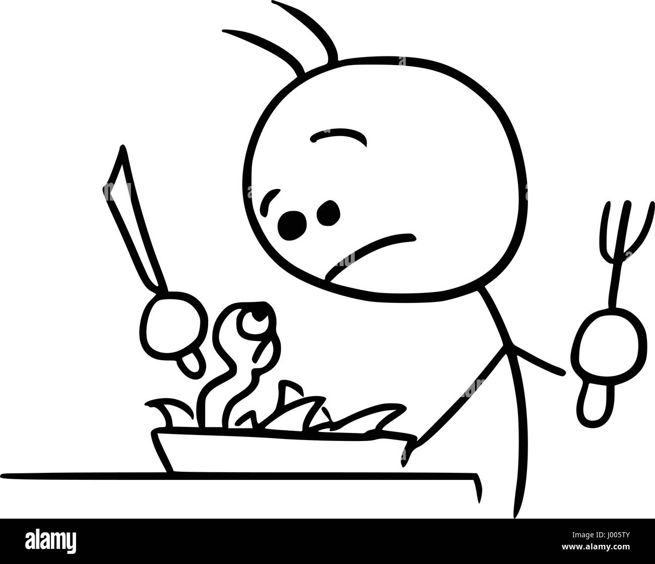 Cute cartoon worm in Stock Vector Images - Alamy