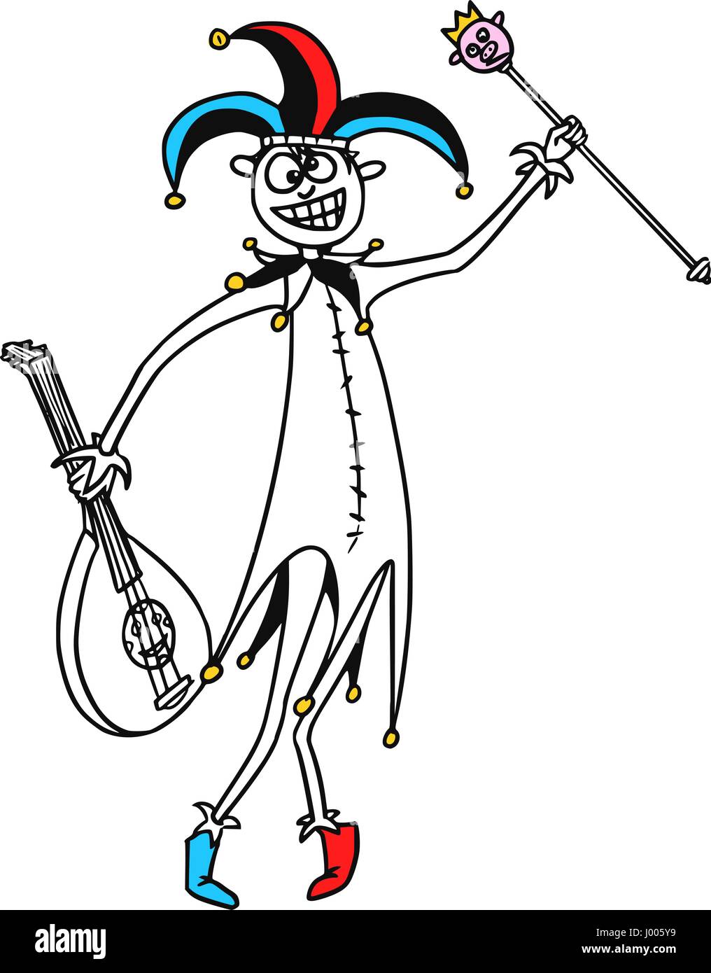 Cartoon jester High Resolution Stock Photography and Images - Alamy