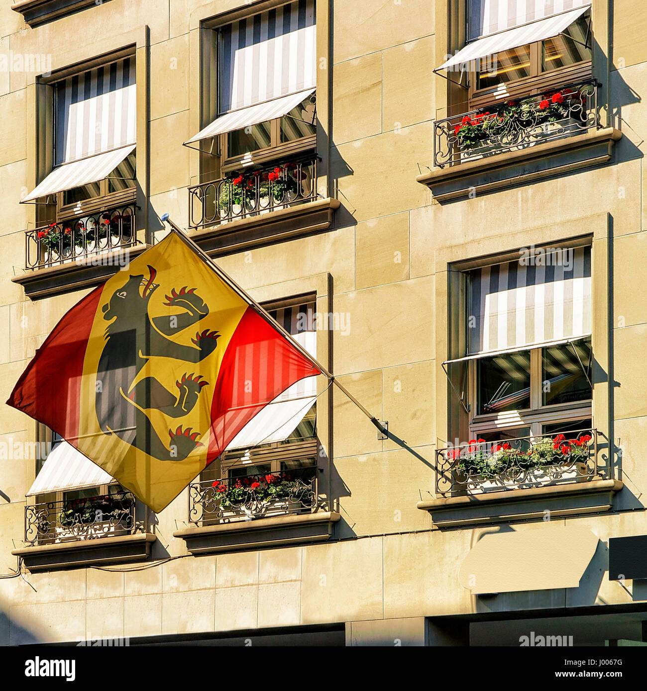 Flag of bern canton hi-res stock photography and images - Alamy