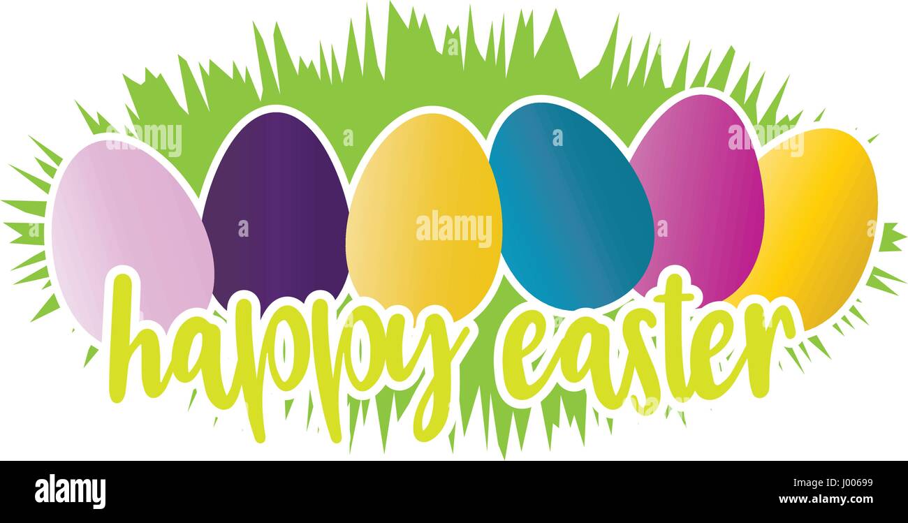 Happy Easter greeting card Stock Vector Image & Art - Alamy