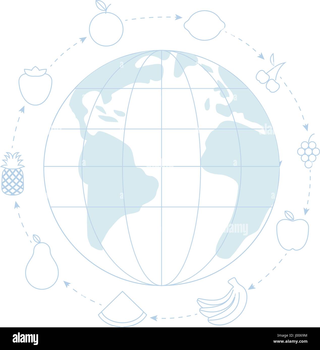 Fruits and Earth Stock Vector Image & Art - Alamy