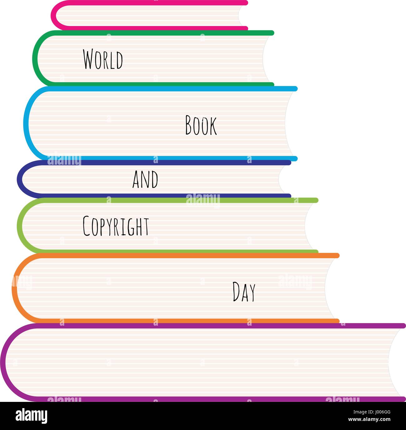 Stack Of Colored Books Vector Illustration Stock Vector Image And Art Alamy