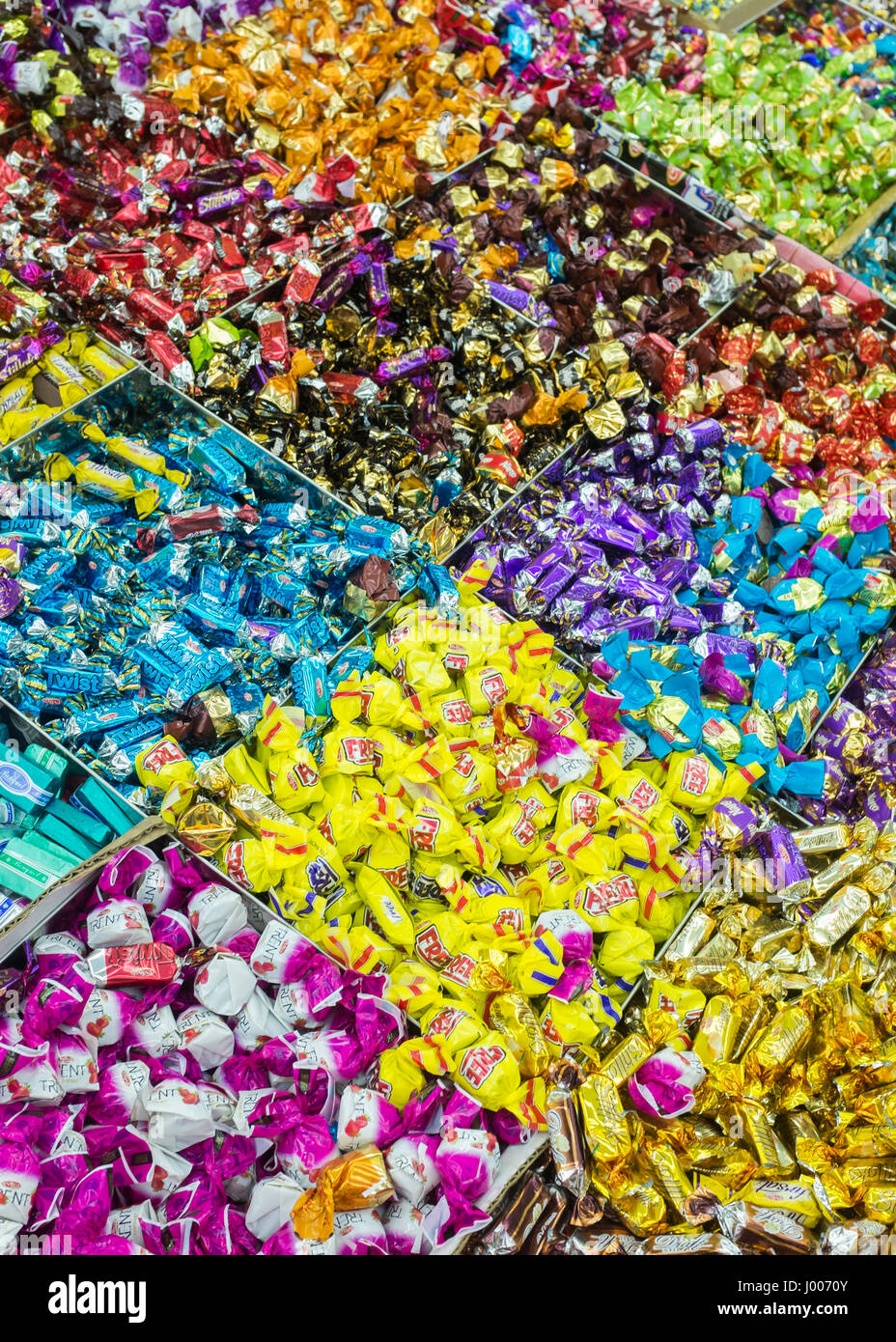 Selection of lollies,Top view Stock Photo - Alamy