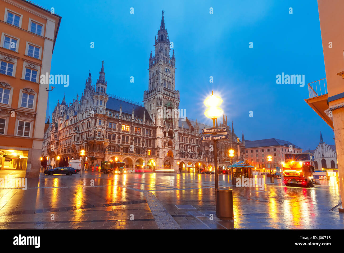 Germany munich marienplatz skyline hi-res stock photography and images ...