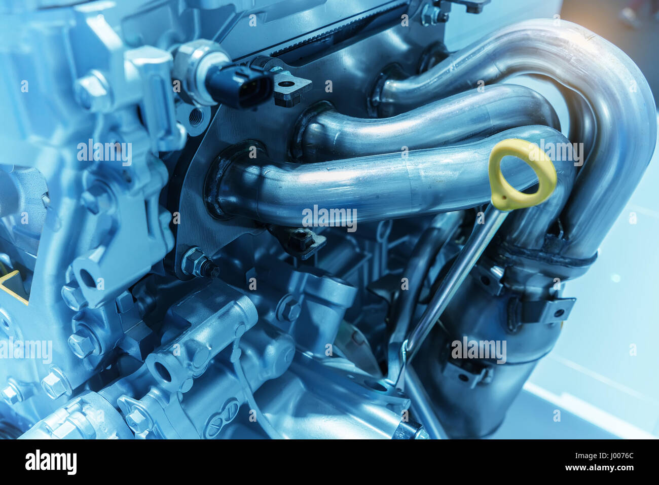 pipeline of car engine section Stock Photo - Alamy