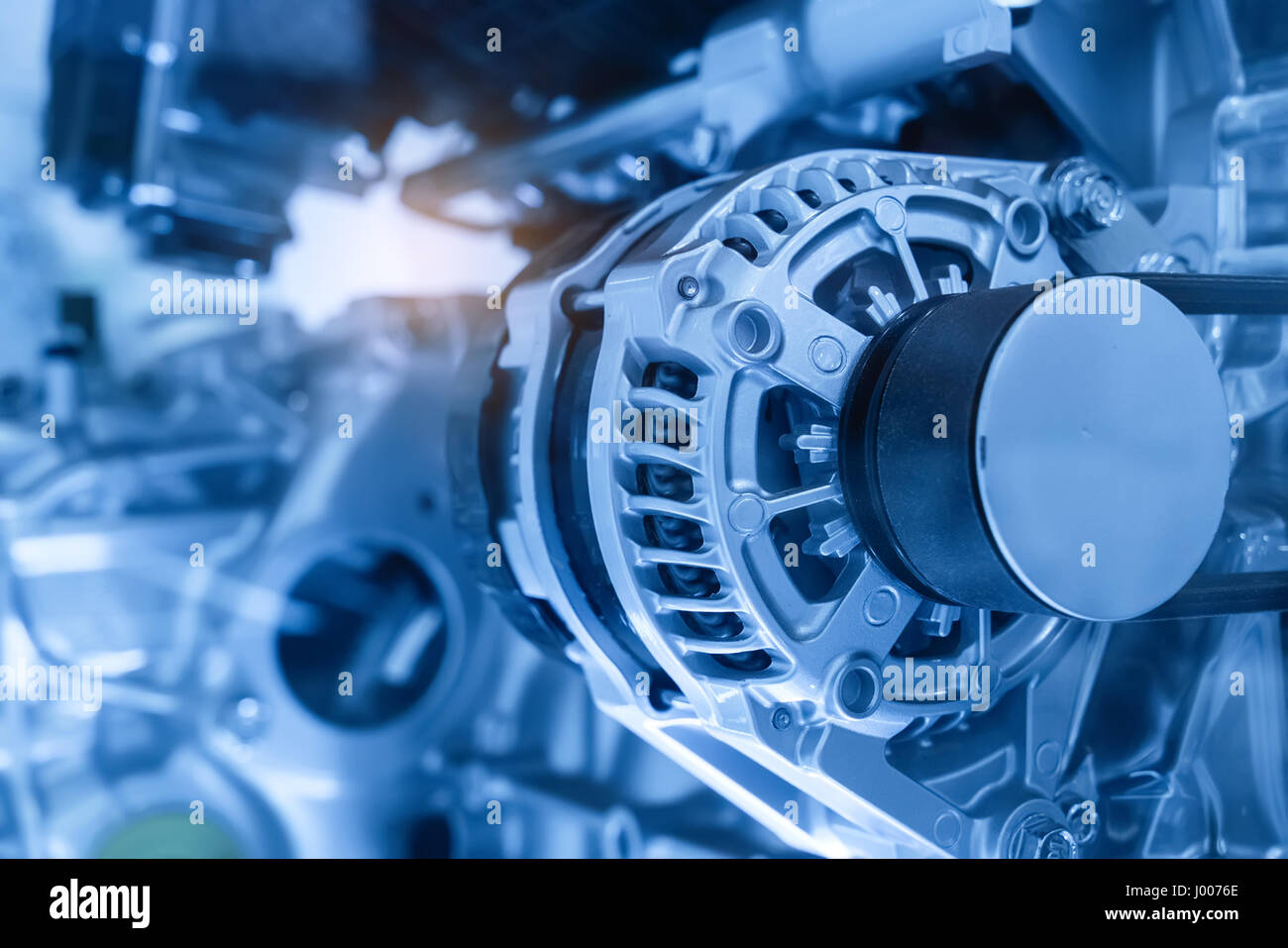 car engine section Stock Photo - Alamy