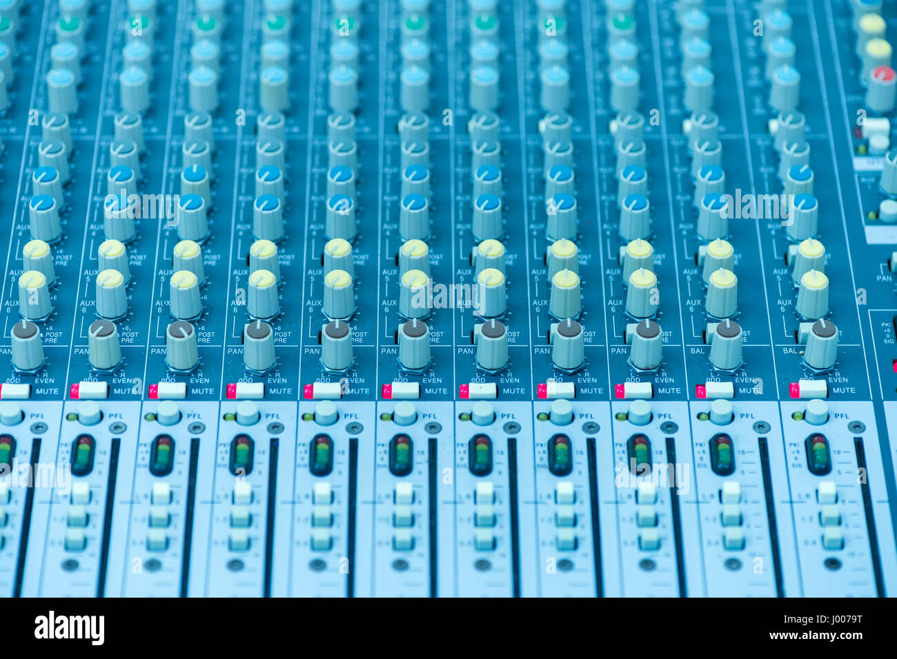 Sound mixer useful for various music and sound themes Stock Photo - Alamy