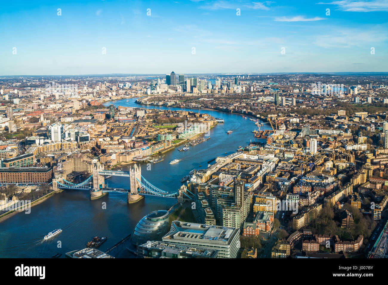 London skyline form the shard hi-res stock photography and images - Alamy