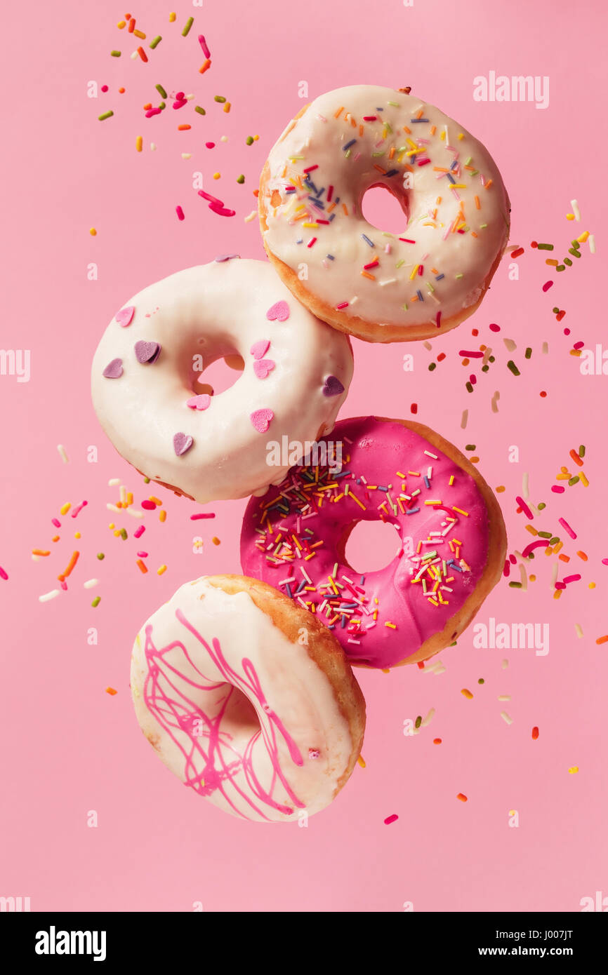 Pink Donut Background