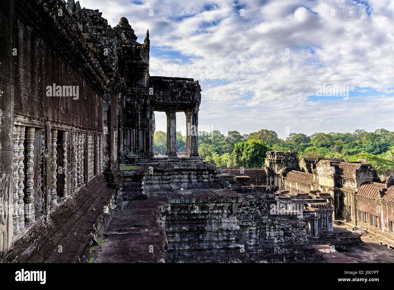 Angkor Wat terrace. This is a temple complex in Cambodia and the ...