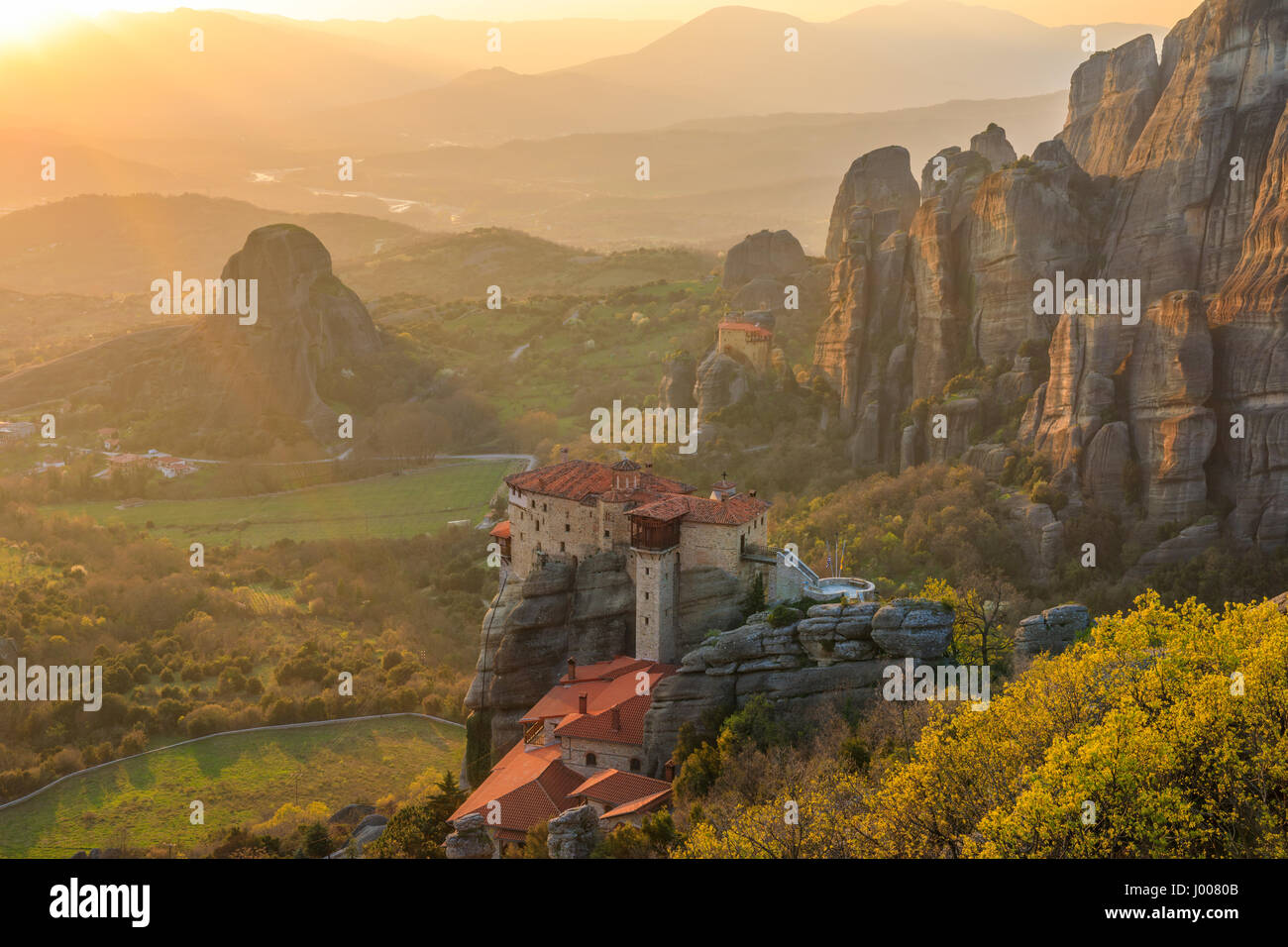 Monasteries of Meteora, Greece Stock Photo - Alamy