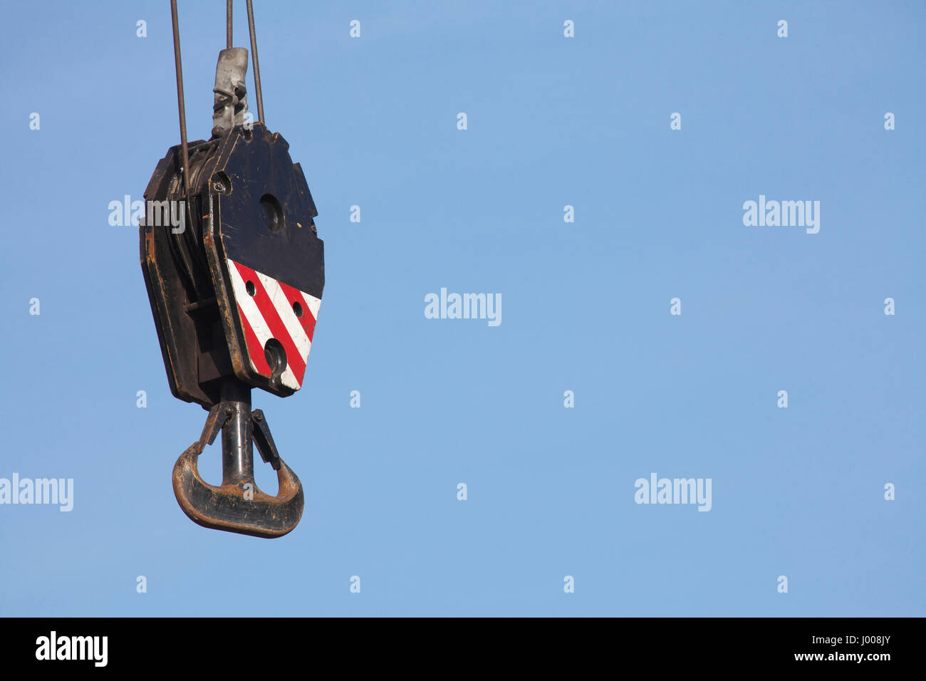 Hook on an Construction Crane Stock Photo - Alamy