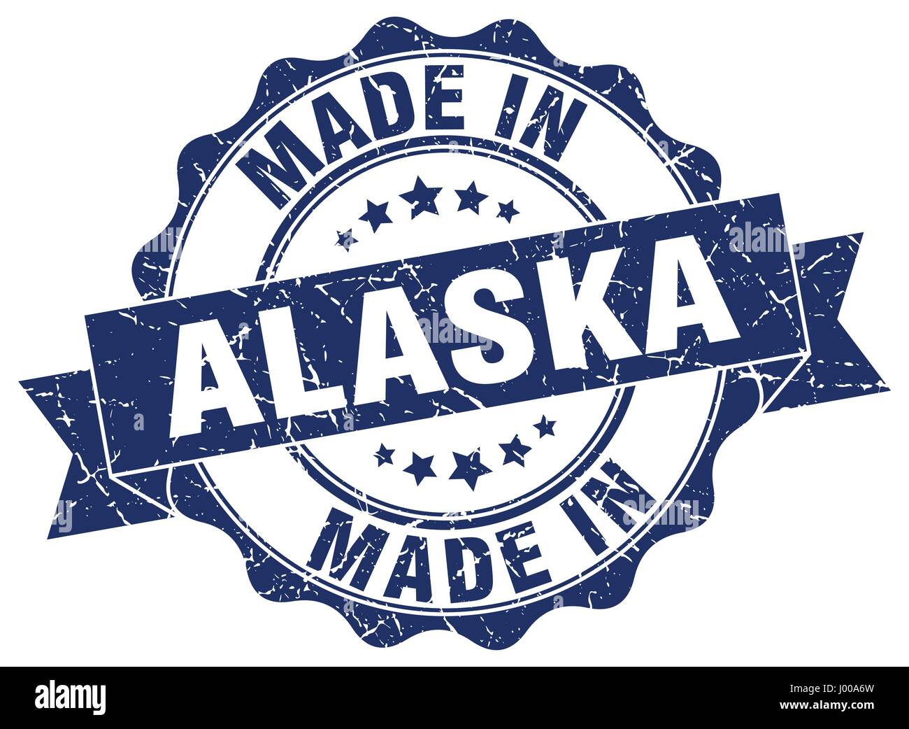 made in Alaska round seal Stock Vector Image & Art - Alamy