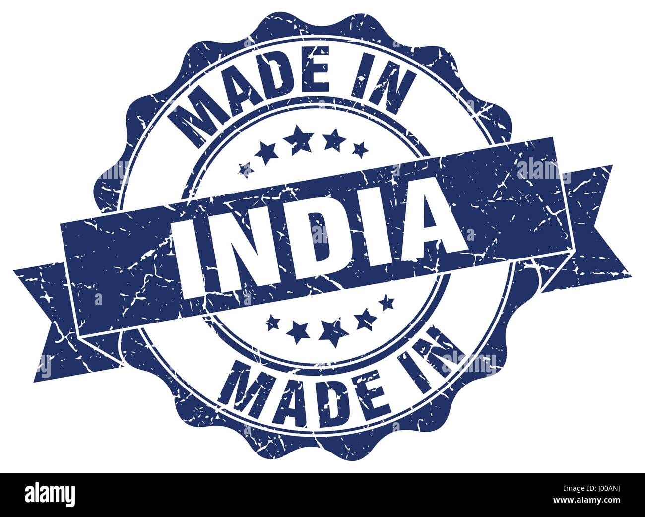 made in India round seal Stock Vector Image & Art - Alamy