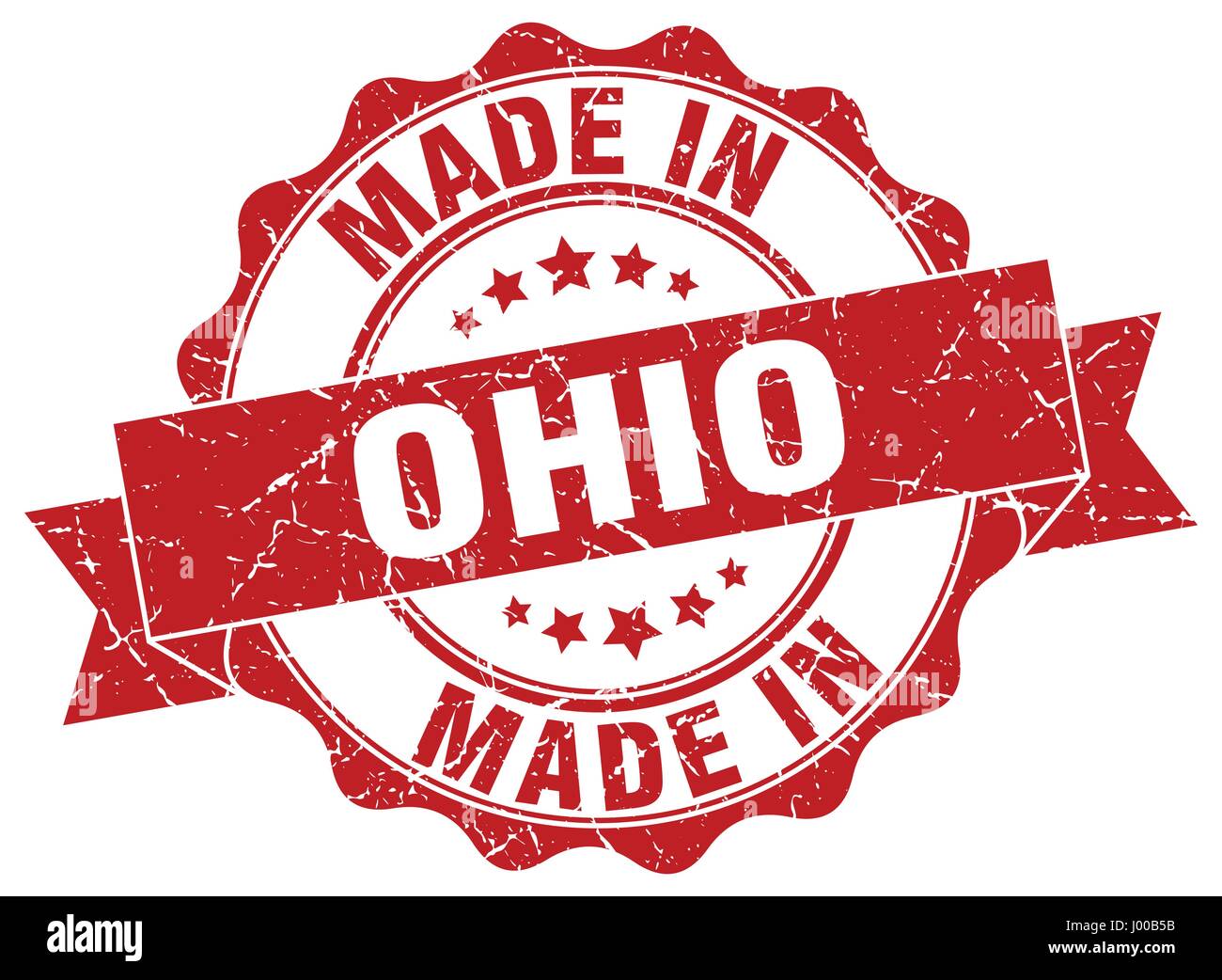 made in Ohio round seal Stock Vector Image & Art - Alamy