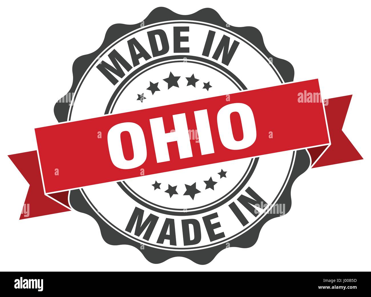 made in Ohio round seal Stock Vector Image & Art - Alamy