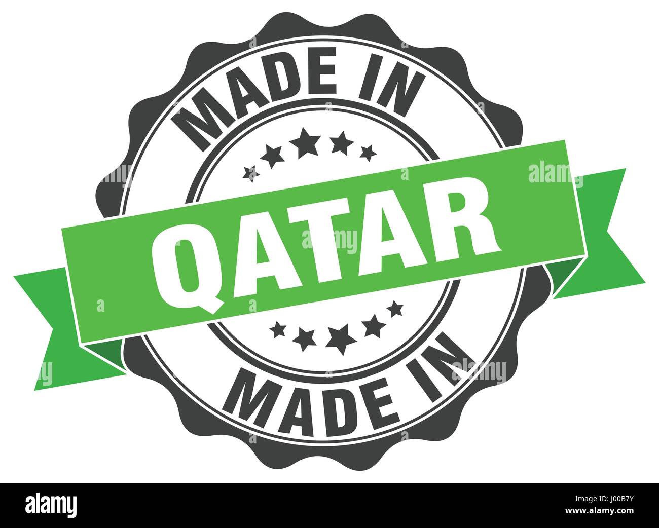made in Qatar round seal Stock Vector Image & Art - Alamy