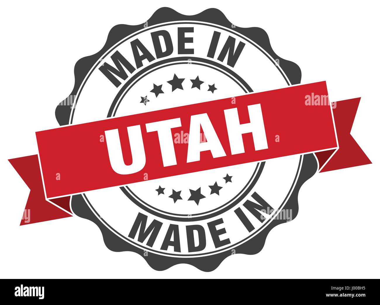 made in Utah round seal Stock Vector Image & Art - Alamy