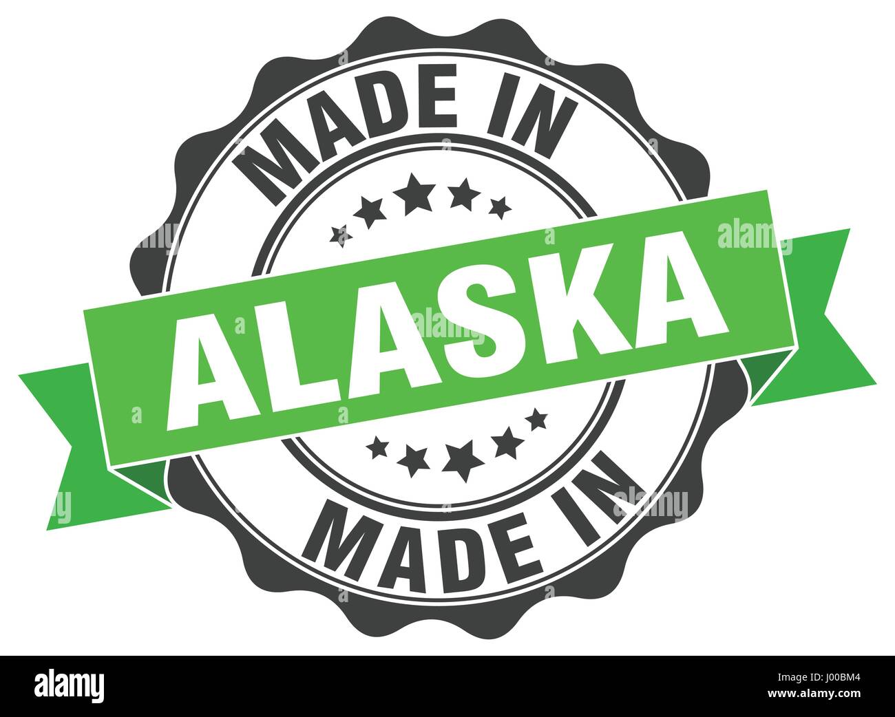 made in Alaska round seal Stock Vector Image & Art - Alamy