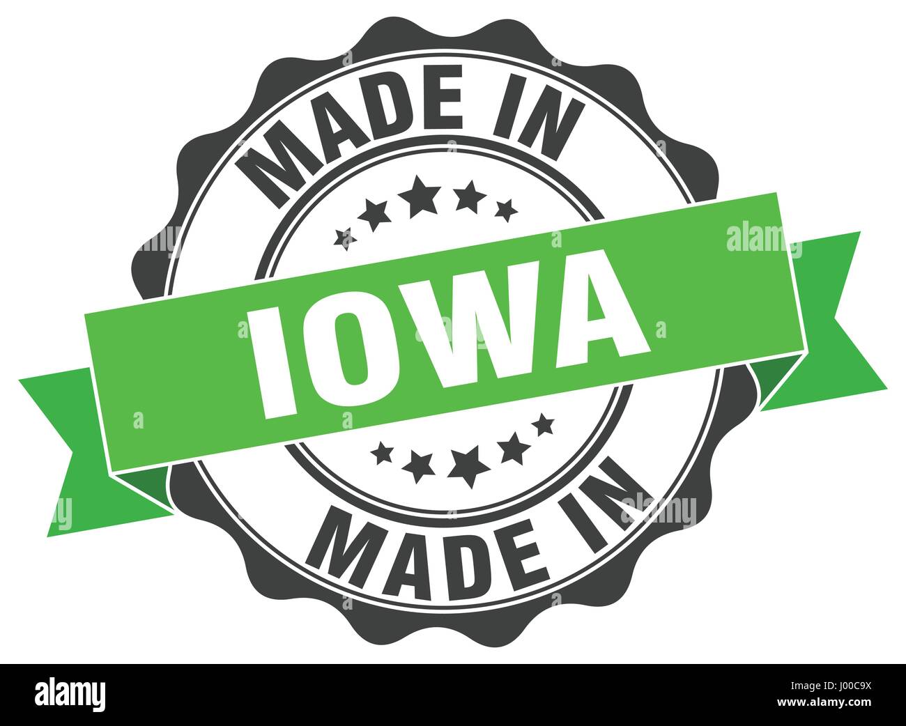 made in Iowa round seal Stock Vector Image & Art - Alamy
