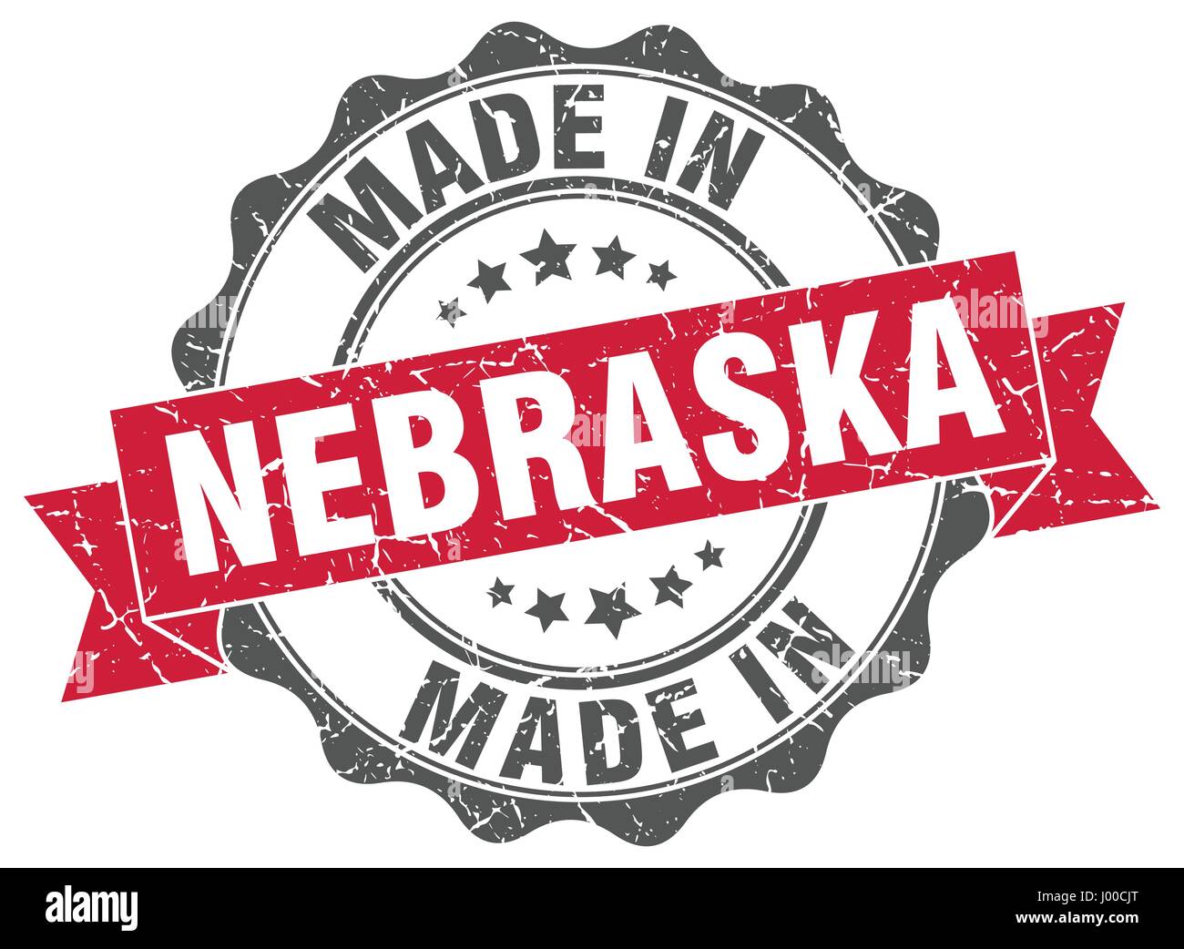 made in Nebraska round seal Stock Vector Image & Art - Alamy