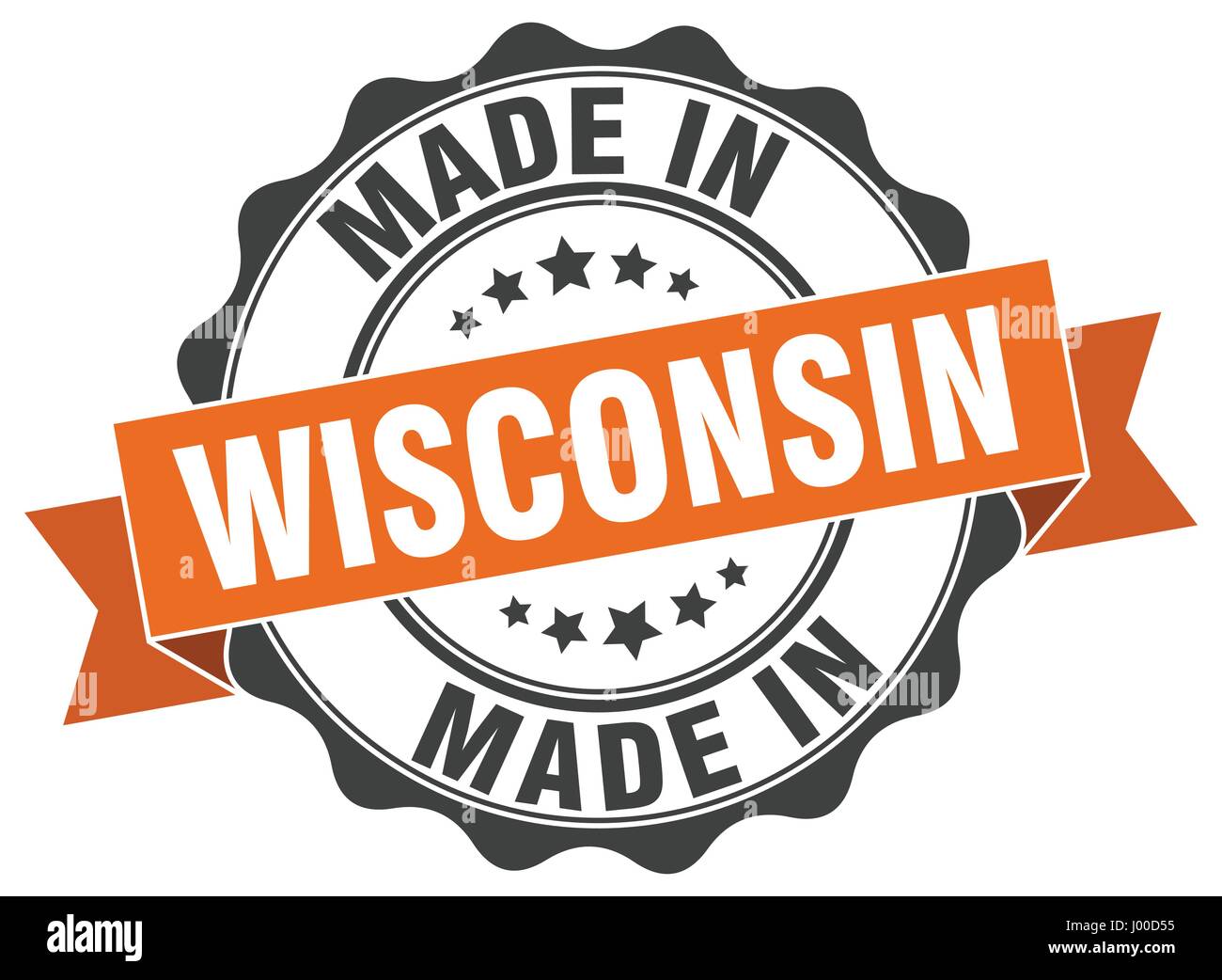 made in Wisconsin round seal Stock Vector Image & Art - Alamy