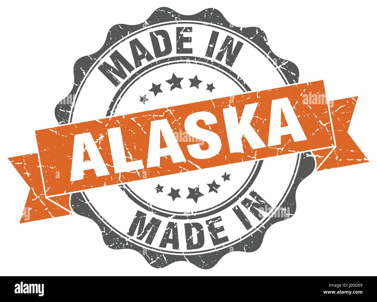 made in Alaska round seal Stock Vector Image & Art - Alamy