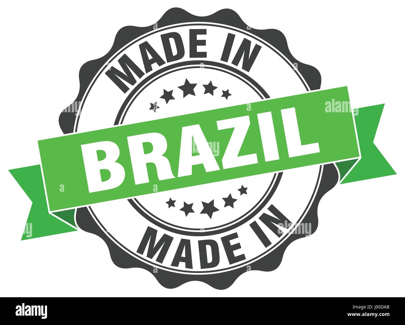made in Brazil round seal Stock Vector Image & Art - Alamy
