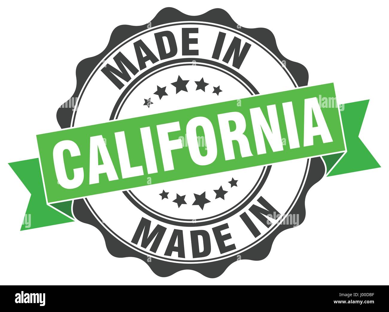 made in California round seal Stock Vector Image & Art - Alamy