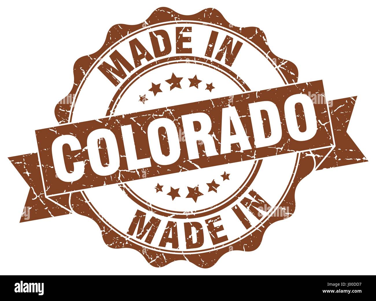 made in Colorado round seal Stock Vector Image & Art - Alamy
