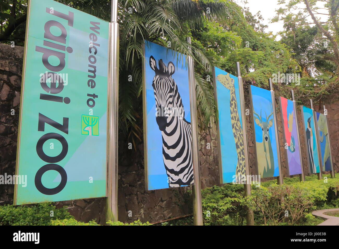 Taipei Zoo in Taipei Taiwan. Taipei Zoo is a public zoological garden ...