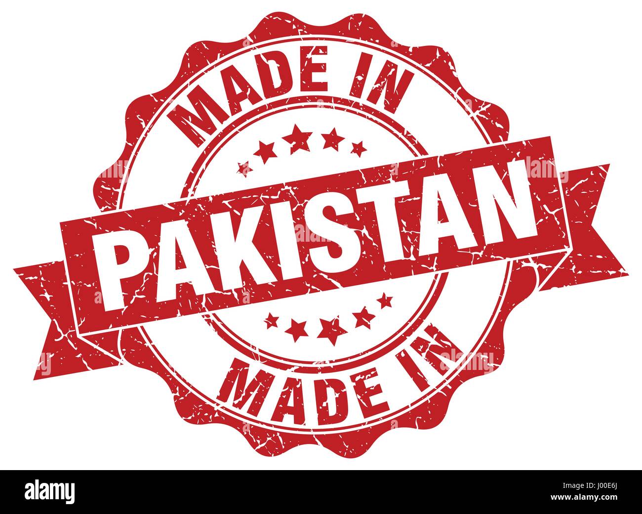 made in Pakistan round seal Stock Vector Image & Art - Alamy