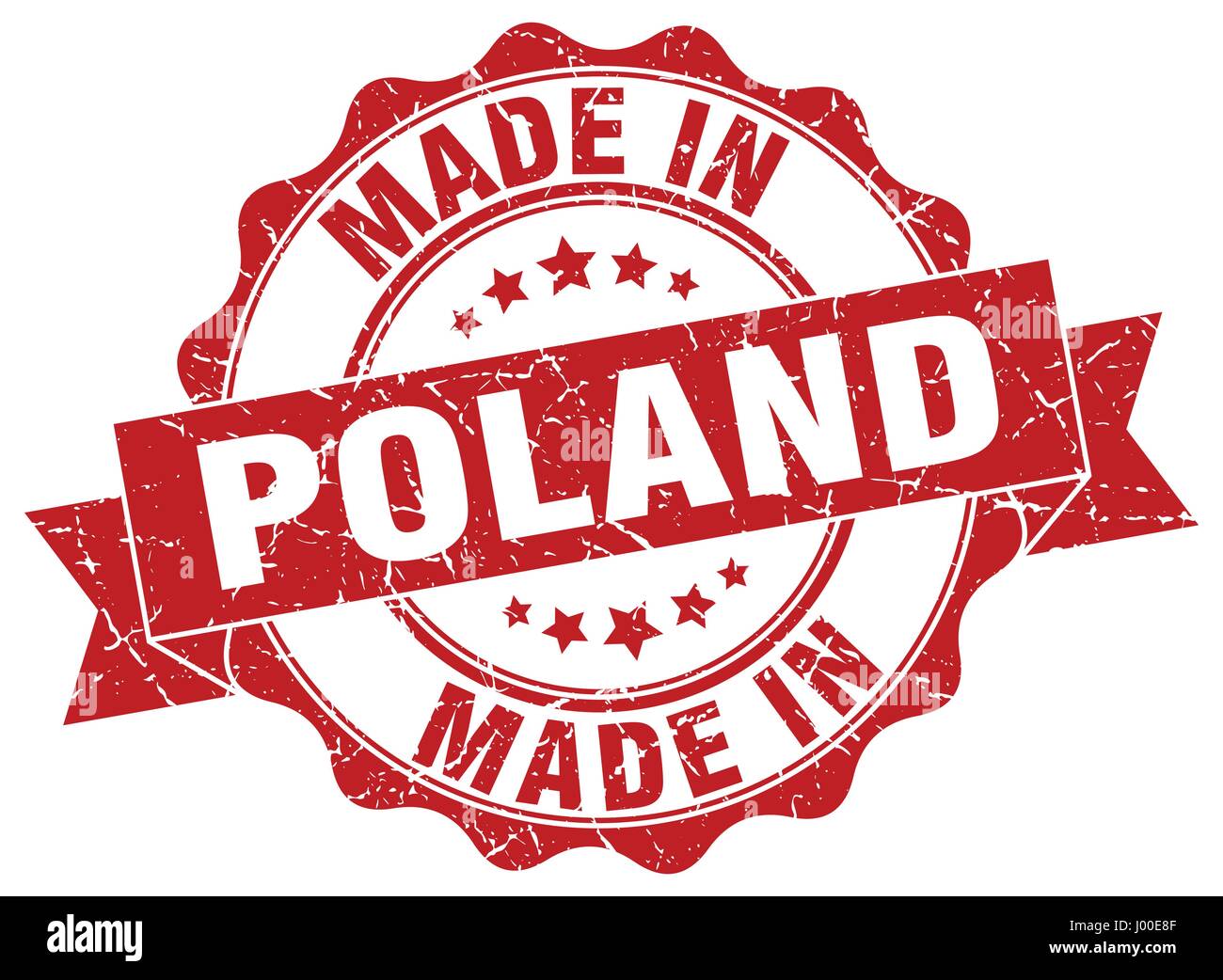 made in Poland round seal Stock Vector Image & Art - Alamy