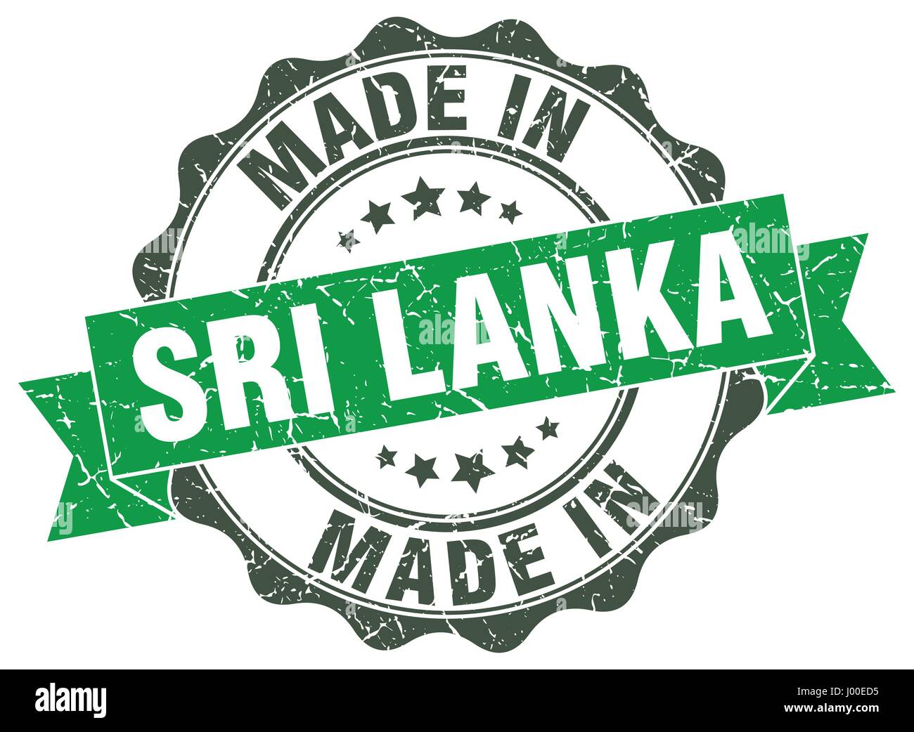 Made in sri lanka label Stock Vector Images - Alamy