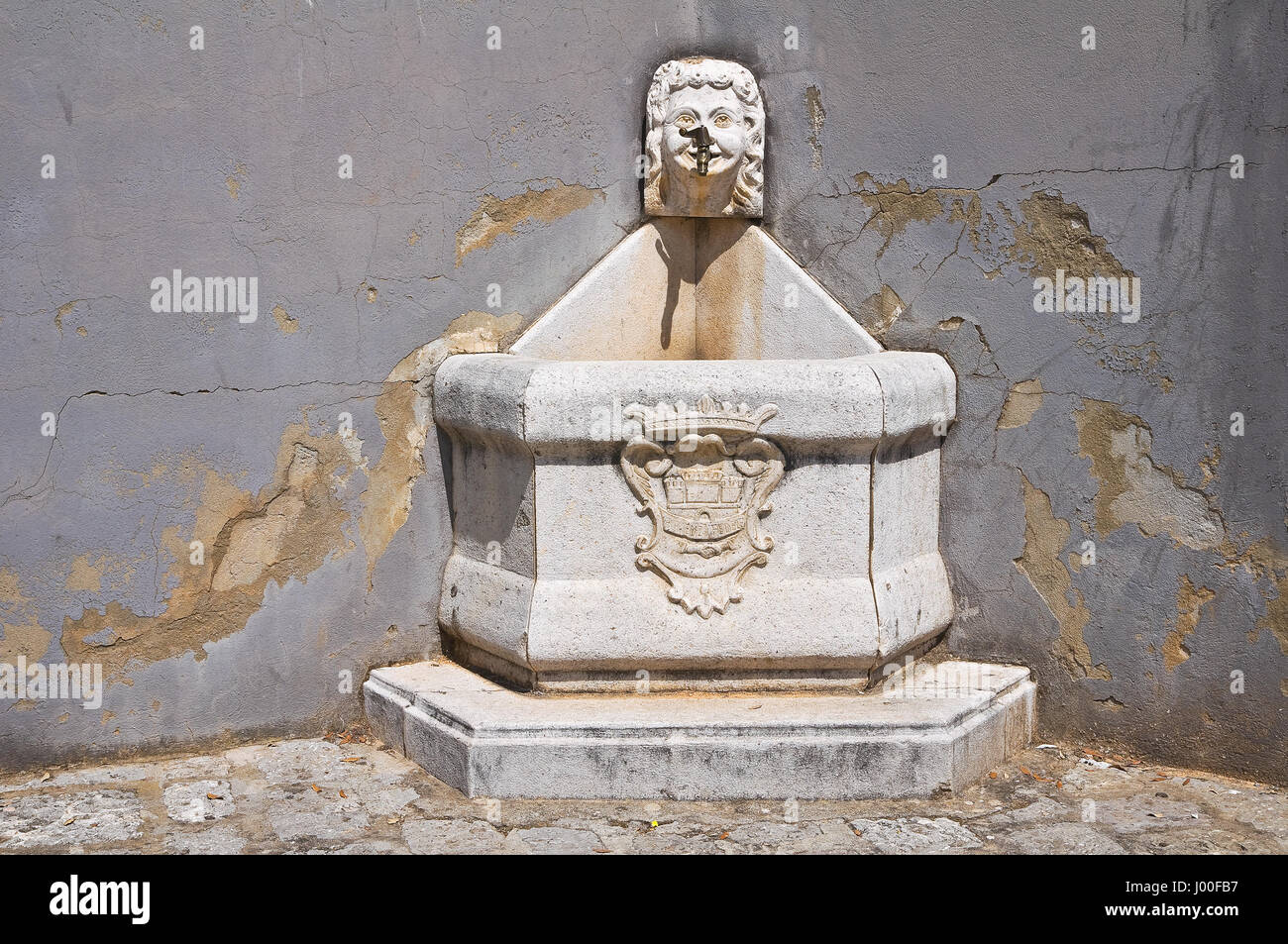 Monumental fountain. Brienza. Italy Stock Photo - Alamy