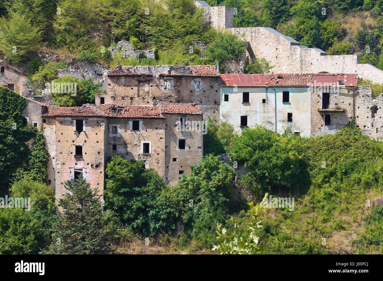 Panoramic view of Brienza. Basilicata. Italy Stock Photo - Alamy