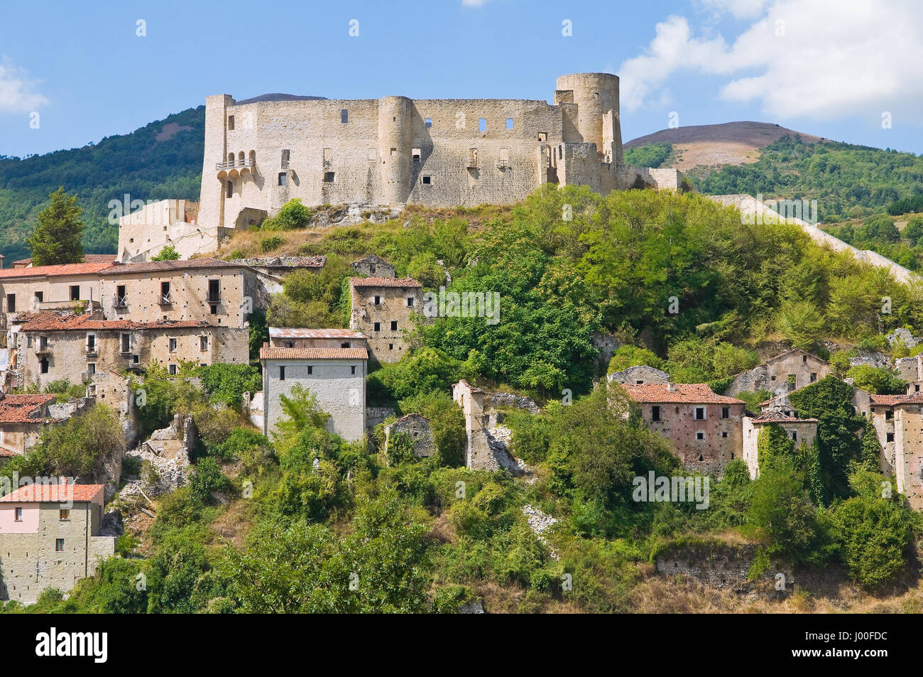 Panoramic view of Brienza. Basilicata. Italy Stock Photo - Alamy