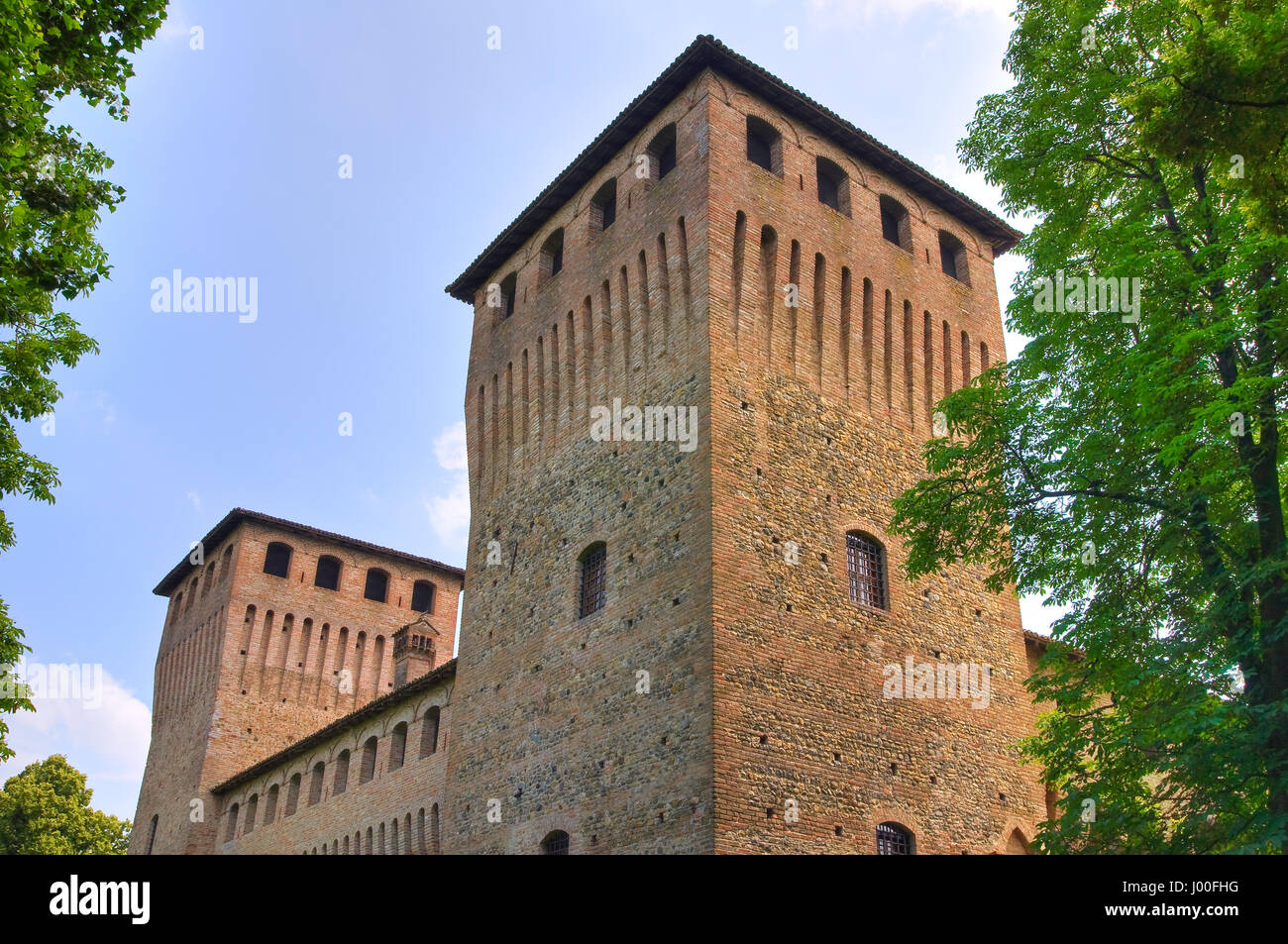 Castle of Castelguelfo. Emilia-Romagna. Italy Stock Photo - Alamy