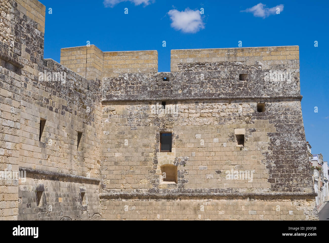 Castle of Castro. Puglia. Italy Stock Photo - Alamy
